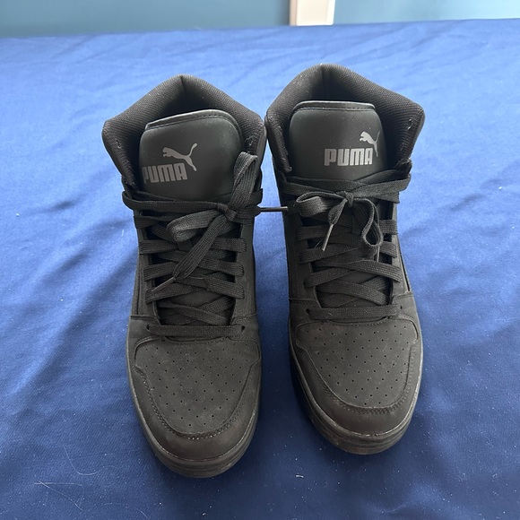 Puma | Shoes | Puma Mens Size 2 Black High Top Sneaker | Poshmark
